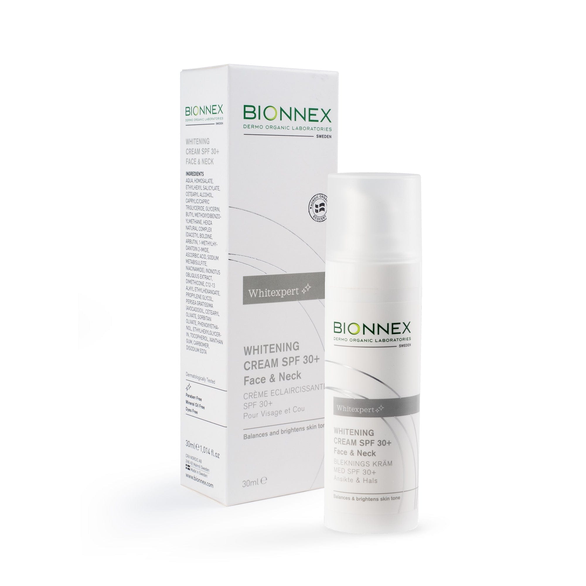 WHITENING CREAM SPF 30+ Face&Neck – BIONNEX
